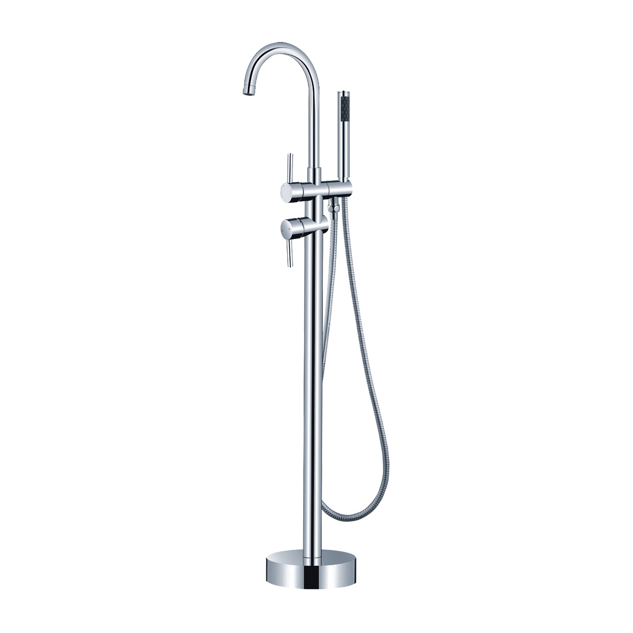 BAI 0619 Freestanding Bathtub Faucet in Polished Chrome Finish – MegaBAI