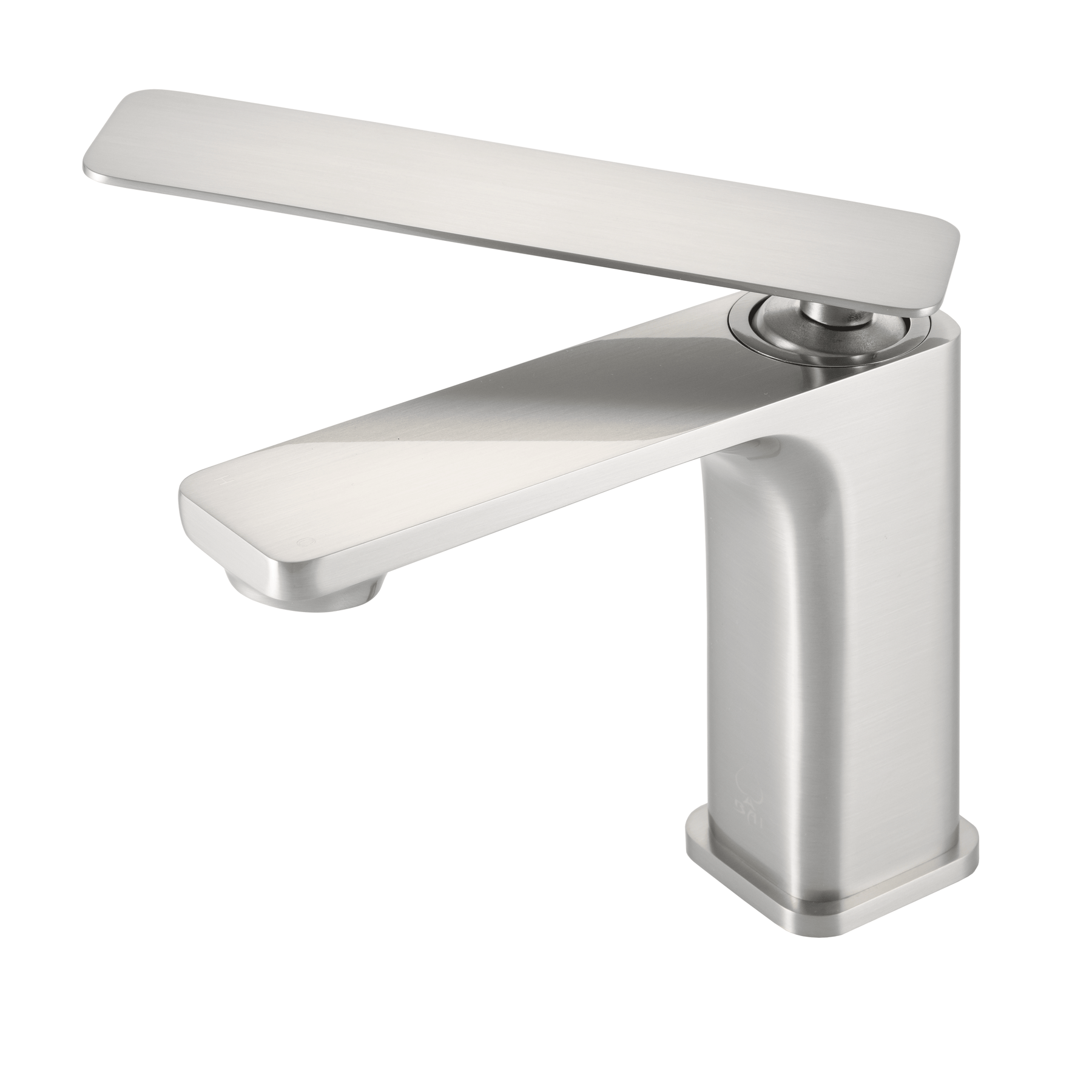BAI 0684 Single Handle Contemporary Bathroom Faucet in Brushed Finish ...