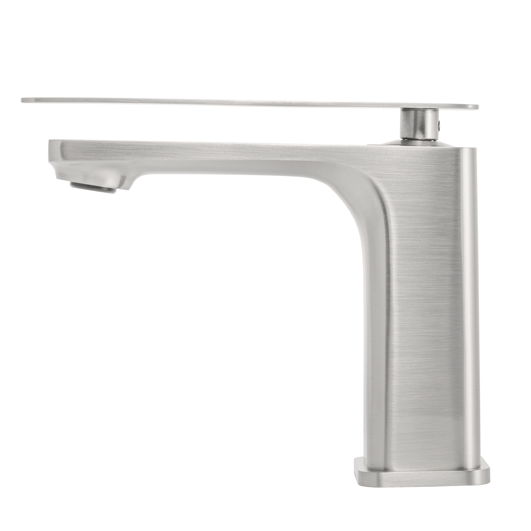 BAI 0684 Single Handle Contemporary Bathroom Faucet in Brushed Finish ...