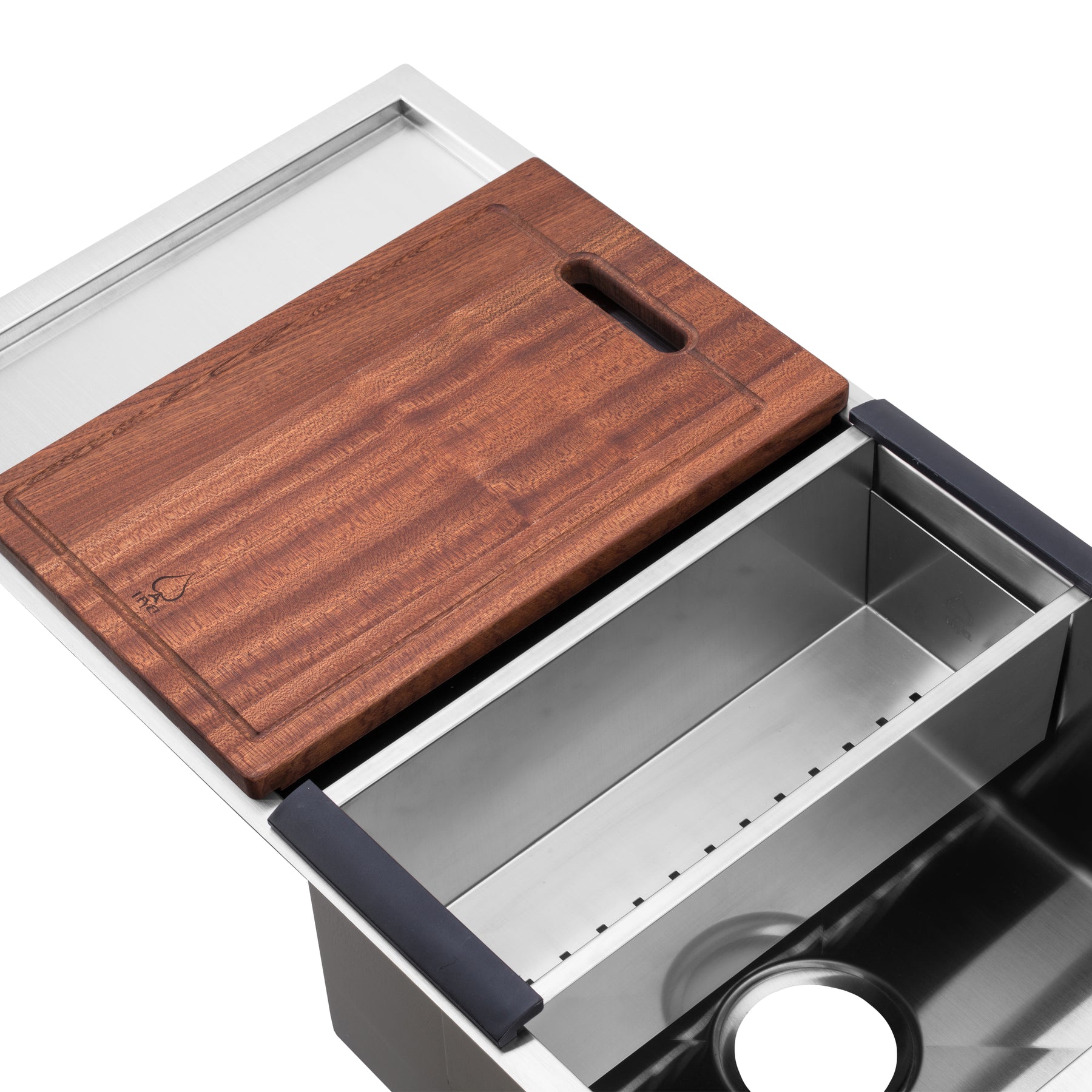 BAI 1230 Handmade 33-inch Undermount Single Bowl with Drainboard 16 ...