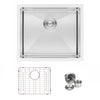 BAI 1246 Handmade 21-inch Undermount Single Bowl 16 Gauge Stainless ...