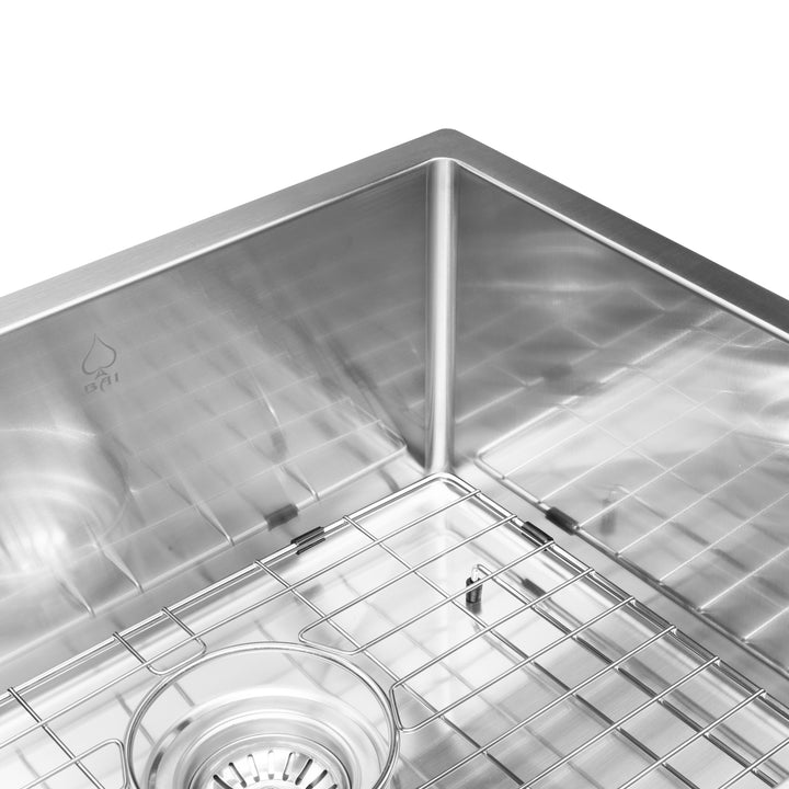 BAI 1254 Handmade 45-inch Undermount Double Bowl with Drainboard 16 ...