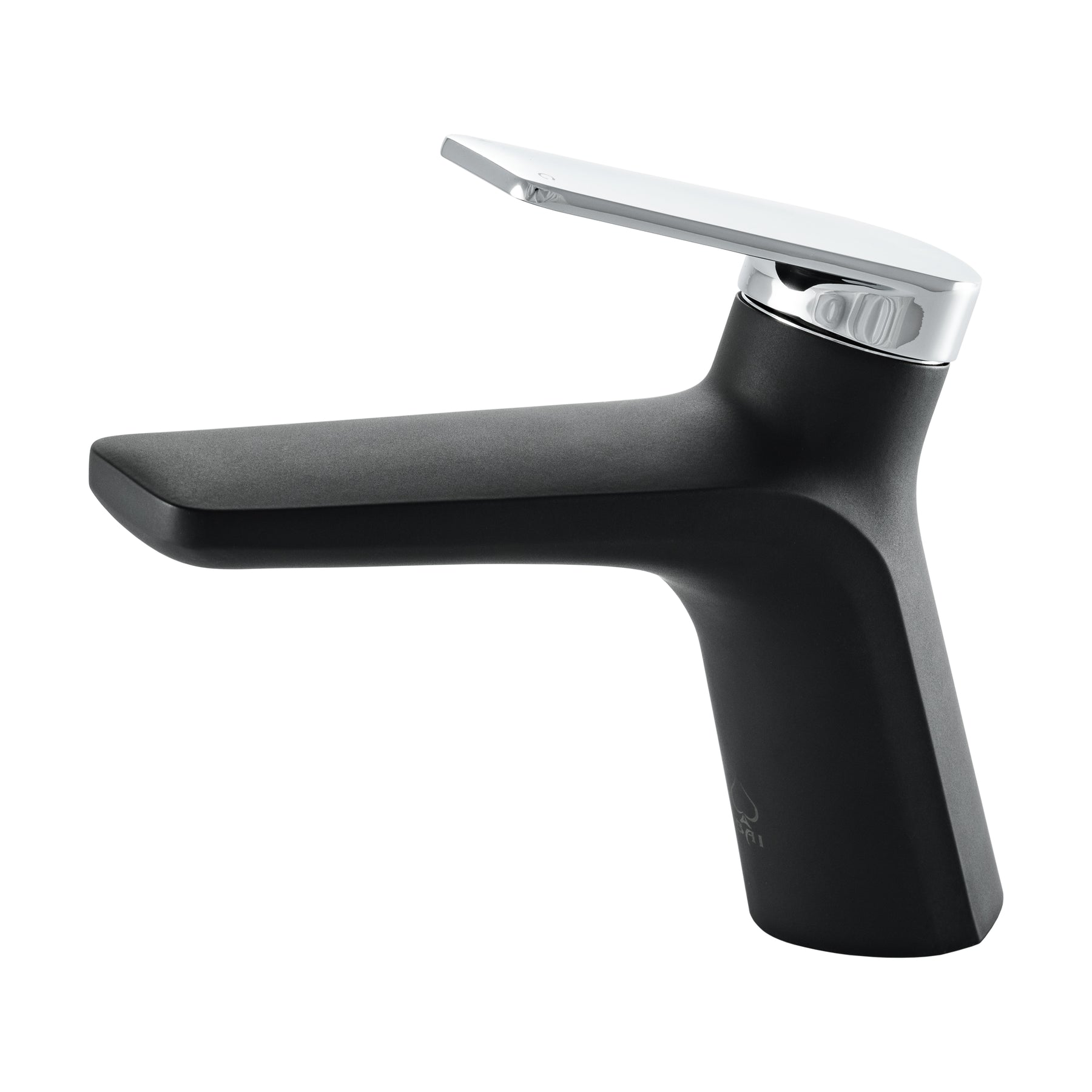 BAI 2603 Single Handle Contemporary Bathroom Faucet in Black and Polis ...